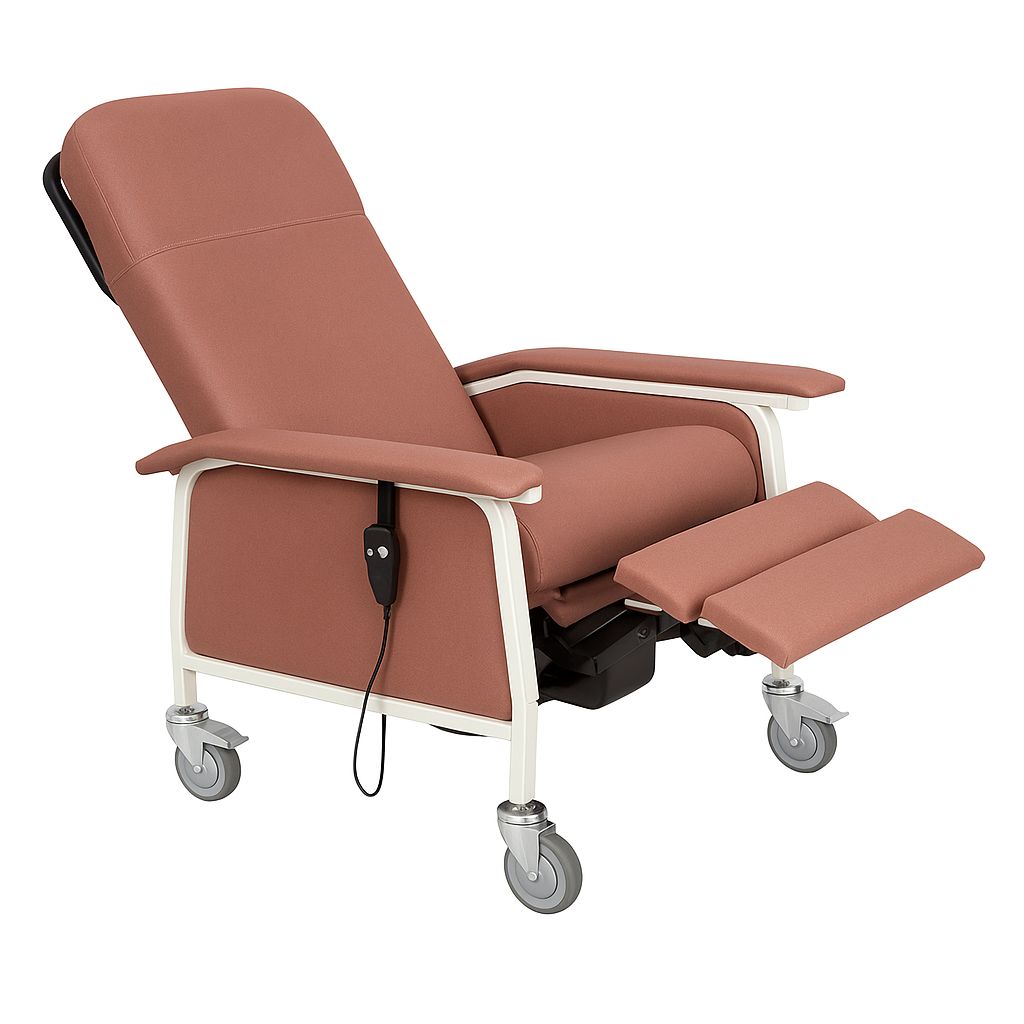 Electric Recliner Geriatric Chair with Tray – Lifeline Corporation