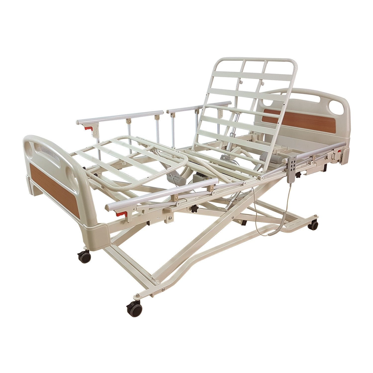 Electric Low Hospital Bed with 4 Side Rails – Lifeline Corporation