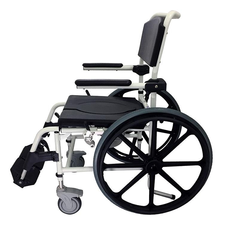 Aluminium Self Propelled Padded Commode – Lifeline Corporation