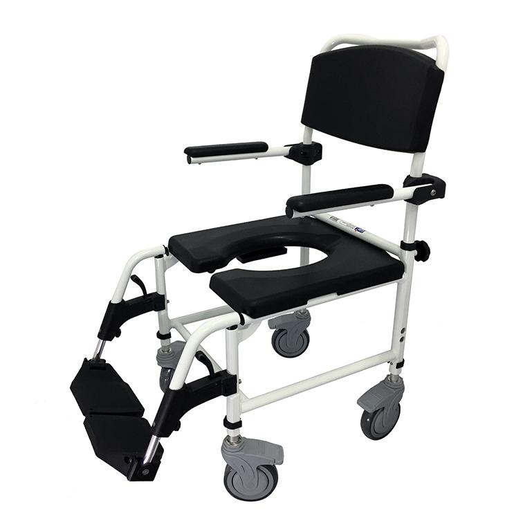 Aluminium Height Adjustable Padded Commode – Lifeline Corporation