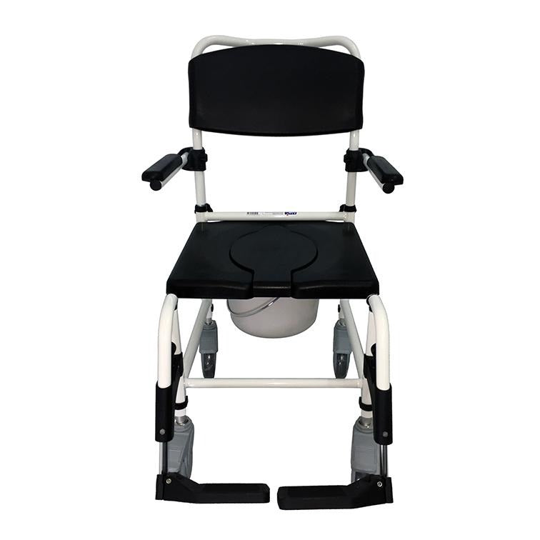 Aluminium Height Adjustable Padded Commode – Lifeline Corporation