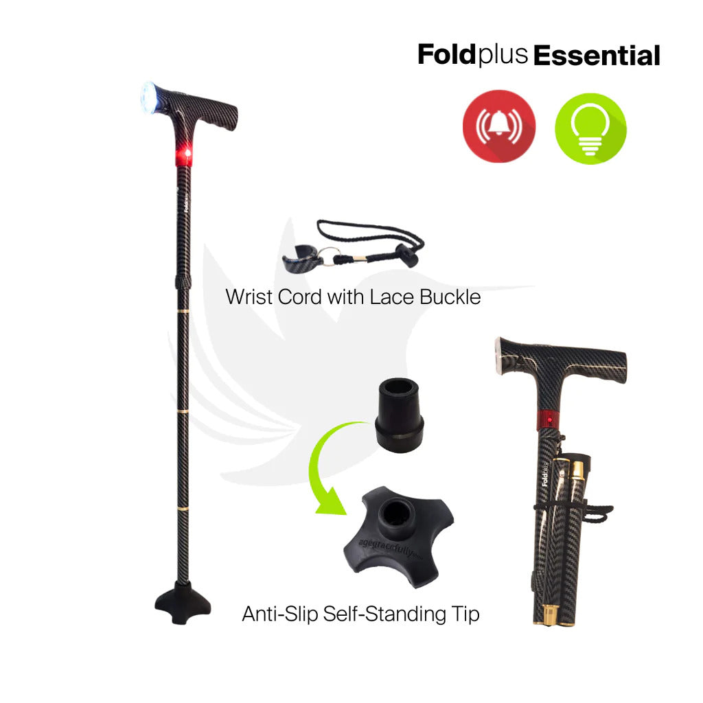 SMART Foldplus Walking Stick – Lifeline Corporation