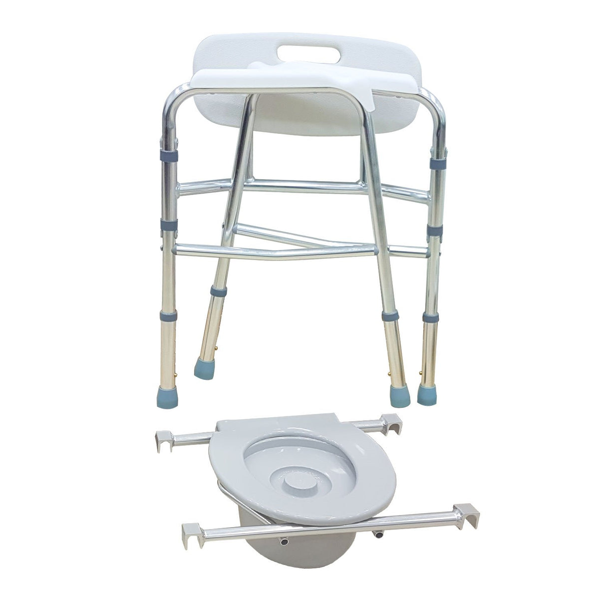 Aluminium Foldable Height Adjustable Stationary Commode – Lifeline ...