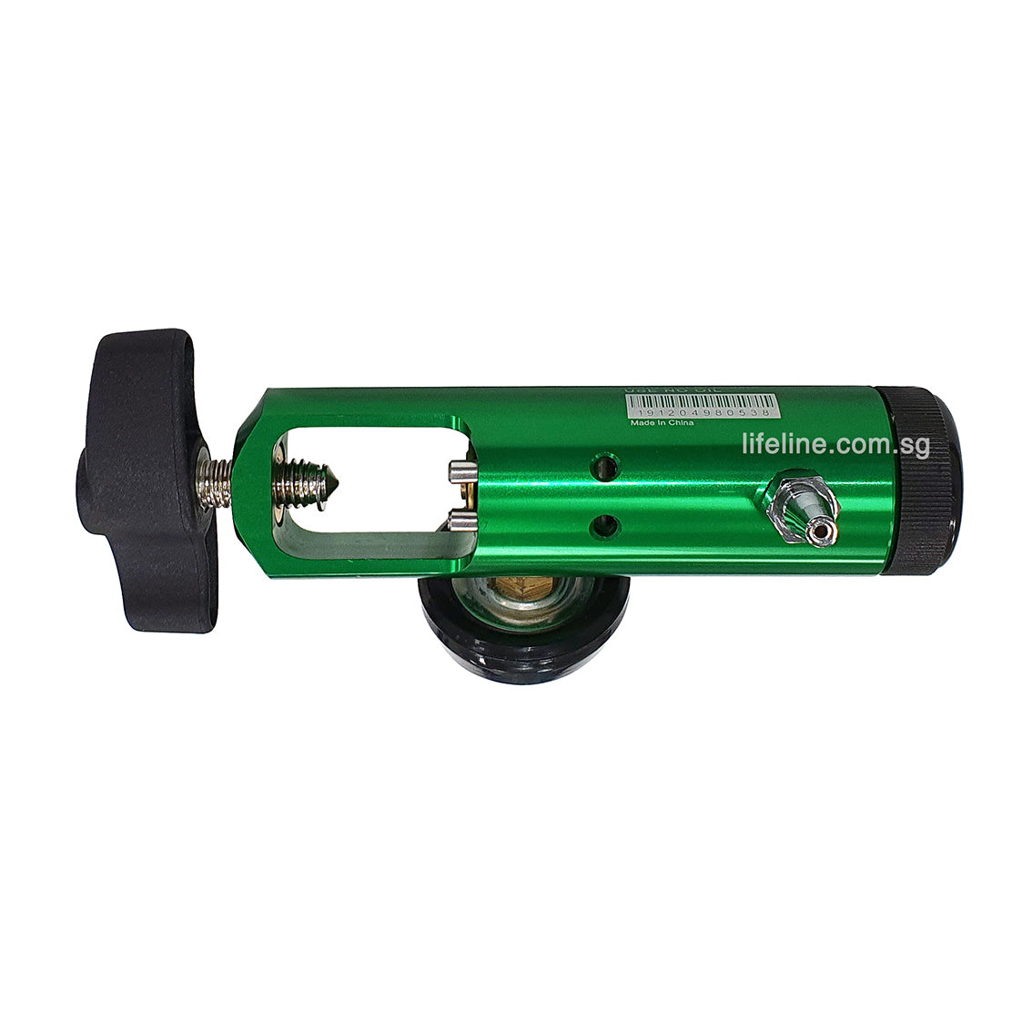 Oxygen Pin-index Regulator, 15 LPM gauge – Lifeline Corporation